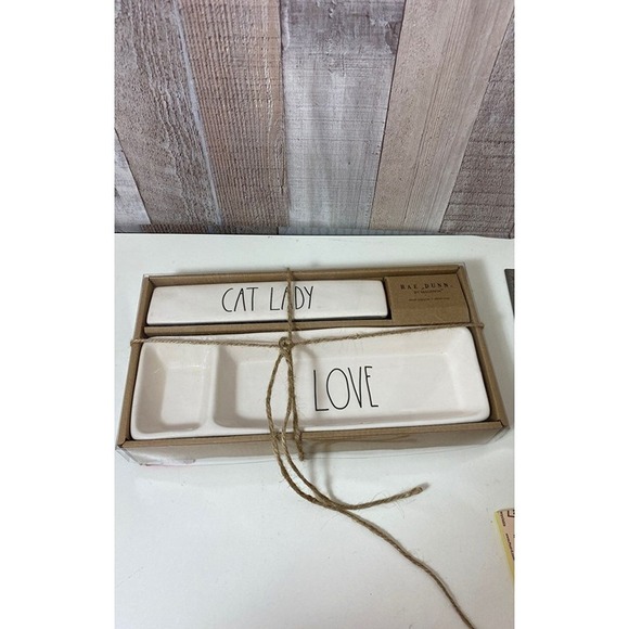 Rae Dunn | Wall Decor | Rae Dunn Cat Lady Desk Plaquelove Tray | Poshmark